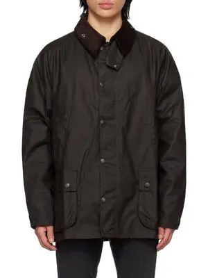 Barbour Long-sleeved Corduroy Collar Casual Jacket - Black