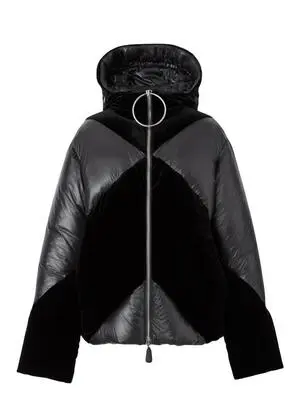BURBERRY Burberry Chevron Puffer Jacket With Detachable Hood