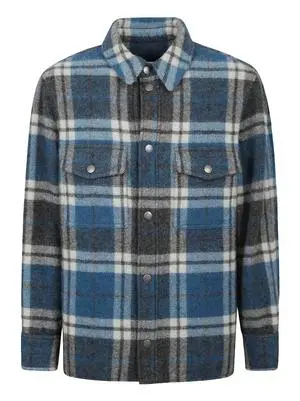 Alanui Checkered Button-up Shirt - Blue