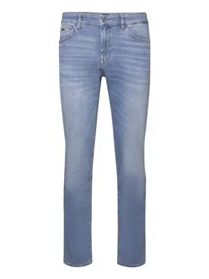 Hugo Boss Belt-loop Jeans - Medium Blue