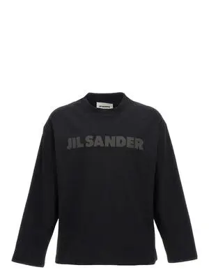 JIL SANDER Jil Sander Logo Print Long Sleeve T-Shirt No