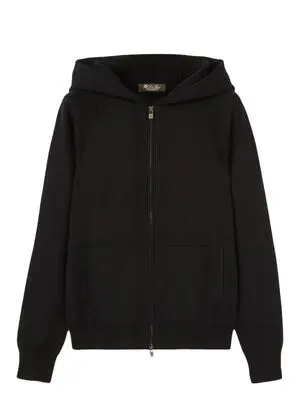 Loro Piana Zip-up Hooded Cardigan - Black