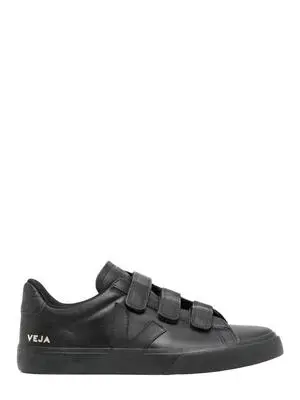 VEJA Veja Recife Low-Top Leather Sneakers With Velcro Fastening Black