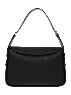 Mcm Large Aren Hobo Leather Tote Bag - Black