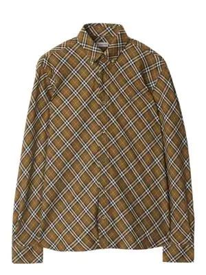 Burberry Vintage Check Logo Embroidered Shirt - Oxide