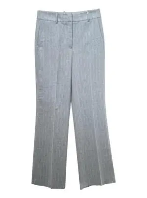 Peserico Striped Tailored Trousers - Gray