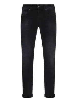 DONDUP Relaxed Fit Dark Wash Jeans - Black