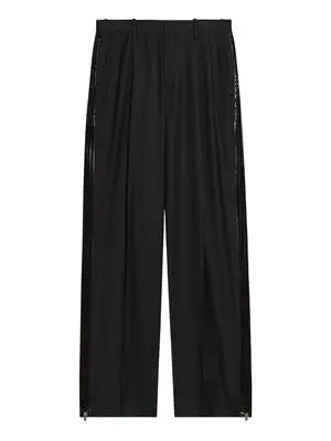Helmut Lang Zip Detail Pleated Trousers - Black