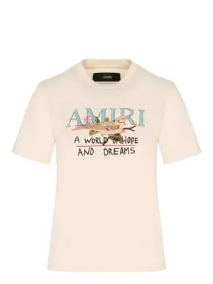 Amiri A World Of Hope And Dreams" Graphic T-shirt - Nude