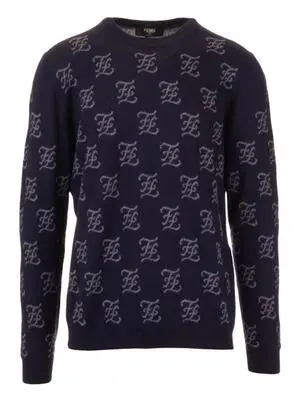Fendi Ff Logo Pullover - Black