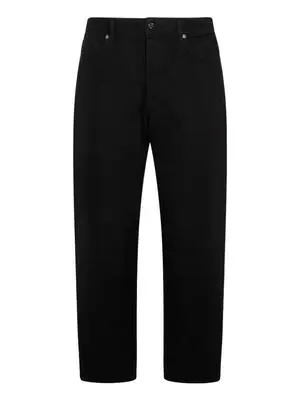 STONE ISLAND Stone Island Logo Patch Straight-Leg Pants