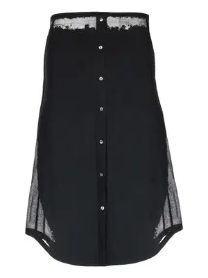 DIESEL® Diesel Button Detailed Midi Skirt