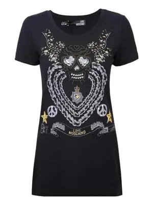 Moschino Moschino Printed T-Shirt Black