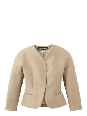 Jacquemus Jacquemus Mini Ovale Jacket Off White