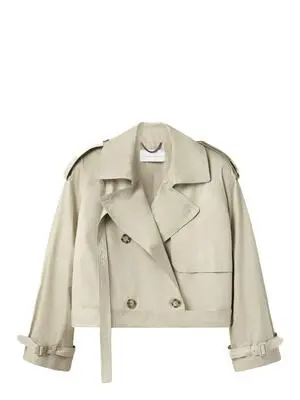 STELLA MCCARTNEY Stella McCartney Cropped Belted Trench Jacket