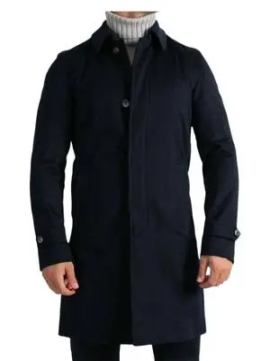 Herno Herno Mid-Length Tailored Coat Bl