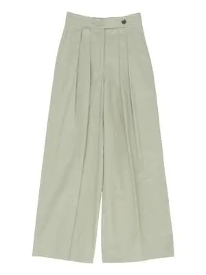Dries Van Noten Wide Leg Trousers - Gray