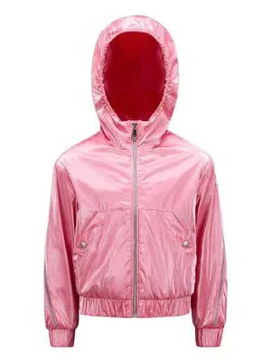 Moncler Brienne Hooded Jacket With Double Zipper Detail - Pink
