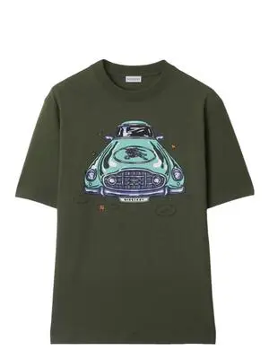 Burberry Car Cotton T-shirt Yew