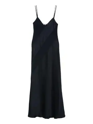 Antonelli Firenze Spaghetti Strap V-neck Dress - Black