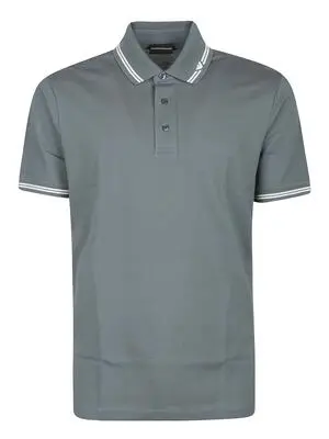 EMPORIO ARMANI Emporio Armani Piped Collar Piqué Polo Shirt