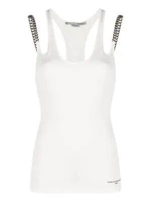 Stella McCartney Diamond-cut Strap Top - White