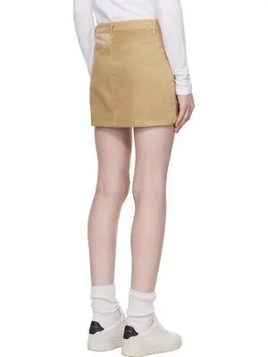 A.p.c. Belted High-waist Skirt - Nude