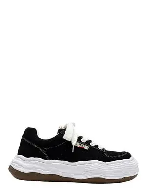 Mihara Yasuhiro Oliver Logo Patch Sneakers - Black