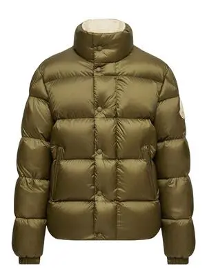 Moncler Tripiti Puffer Jacket With Logo Patch - Dark Green