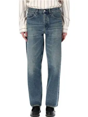SUNFLOWER Loose Fit Straight Leg Jeans - Blue