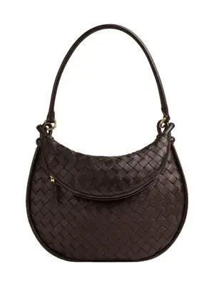 Bottega Veneta Medium Intrecciato Shoulder Bag - Brown