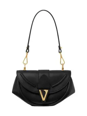 Versace Virtus Small Shoulder Bag - Black