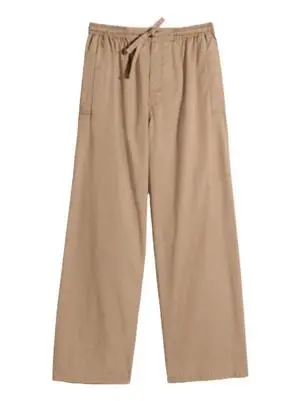 LEMAIRE Relaxed Fit Pyjama Pants With Drawstring - Cappuccino