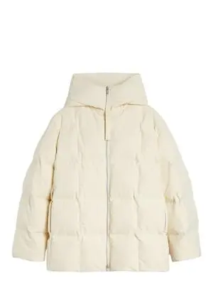 JIL SANDER Jil Sander Hooded Down Coat With Zip Closure