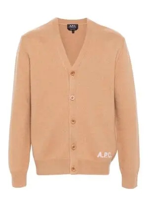 A.p.c. Kenny Button-up Cardigan - Camel