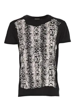 Saint Laurent Print T-shirt - Black