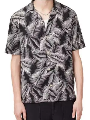 ALLSAINTS Marseille Short-sleeved Shirt - Black