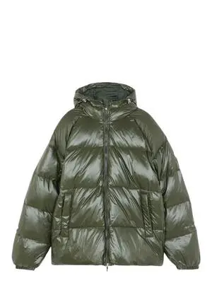Pyrenex Quilted Down Jacket With Hood - Deep Khaki
