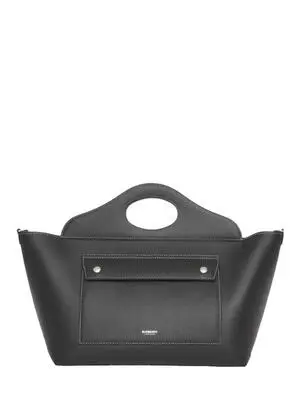 Burberry Small Pocket Tote Bag - Black