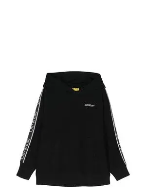 Off-White Logo Band Hoodie - Black