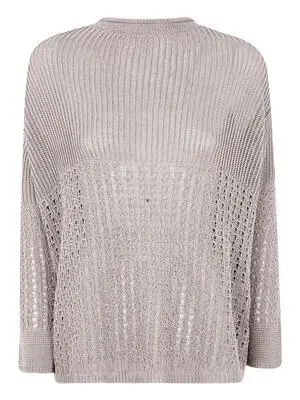 Max Mara Paggi V-back Knitted Jumper - Gray