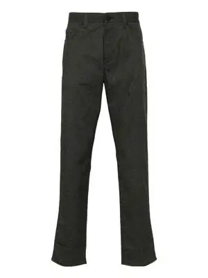 Hugo Boss Tailored Trousers With Logo Detail - Black