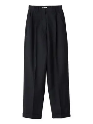 Miu Miu Pinstriped Wide Leg Trousers - Blue