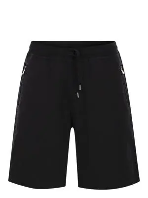 Brunello Cucinelli Drawstring Shorts With Zip Pocket - Black
