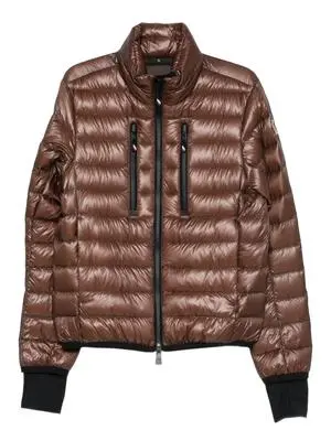 Moncler Quilted Zipped Jacket - Brown