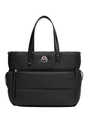 Moncler Logo Patch Diaper Bag - Black