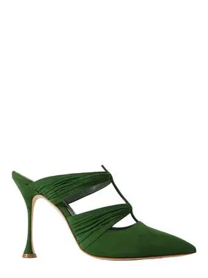 Manolo Blahnik High-heeled Mule - Green