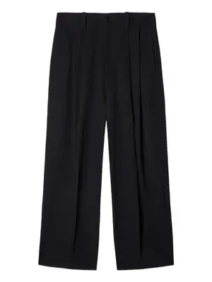 Off-White Dart Detailed Wide-leg Trousers - Black
