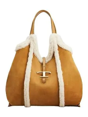 TOD'S Timeless Medium Shopping Bag - Brown