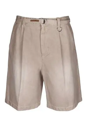 Marni Belted Pleated Shorts - Beigw